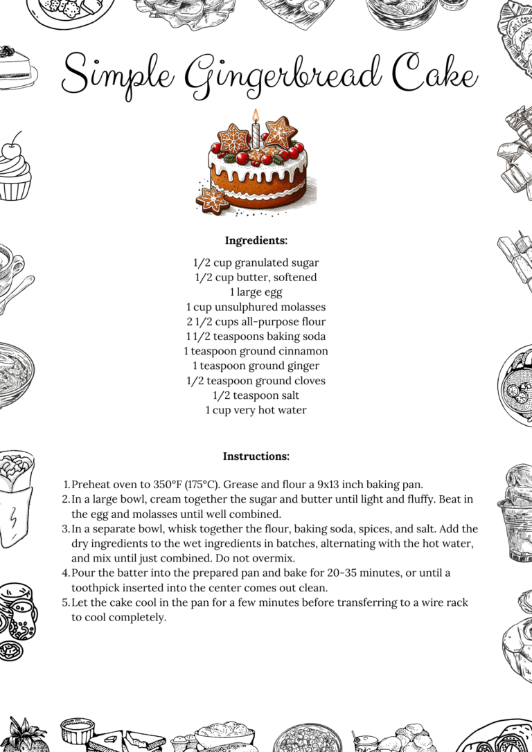 56 Printable Baking Recipes (Free PDF) - Tasteful Zone