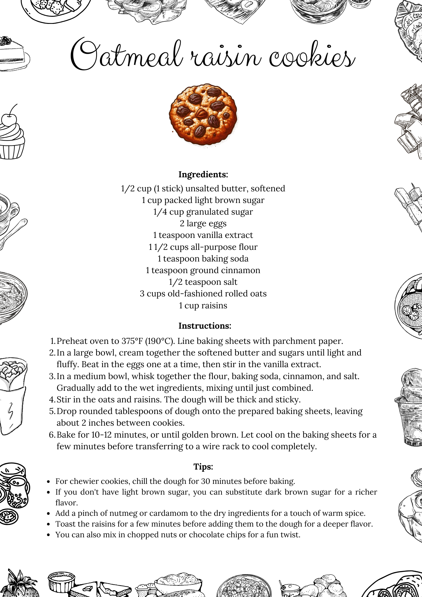 56 Printable Baking Recipes (Free PDF) - Tasteful Zone