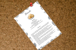 Printable Biscuits Recipe (Free PDF) - Tasteful Zone