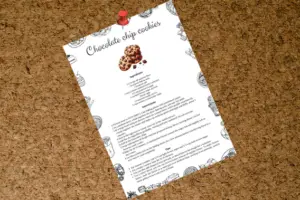 Printable Chocolate Chip Cookies Recipe (Free PDF) - Tasteful Zone