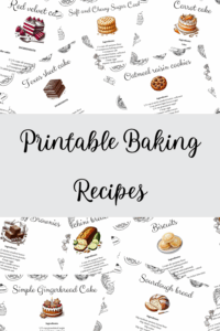 56 Printable Baking Recipes (Free PDF) - Tasteful Zone