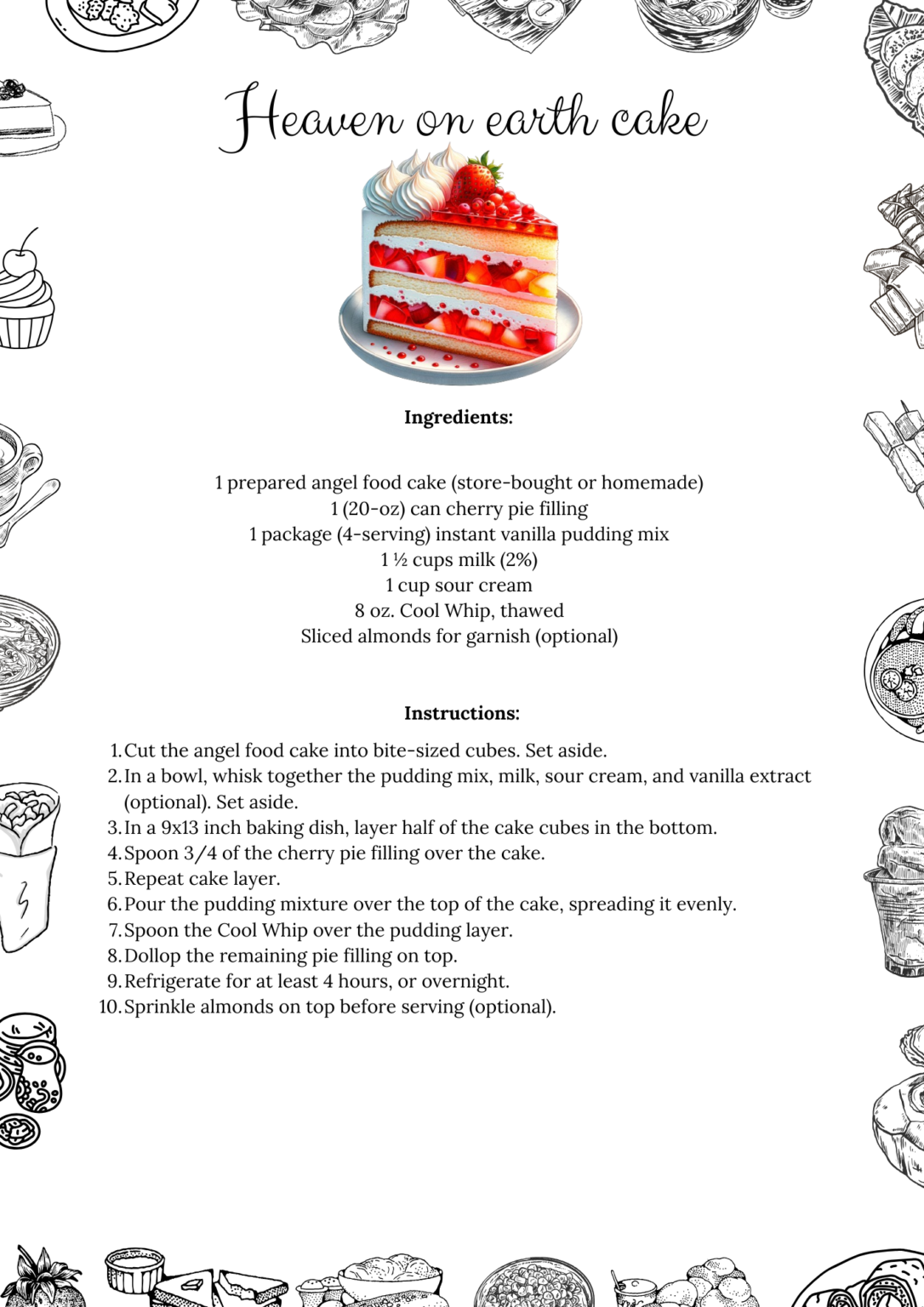 56 Printable Baking Recipes (Free PDF) - Tasteful Zone