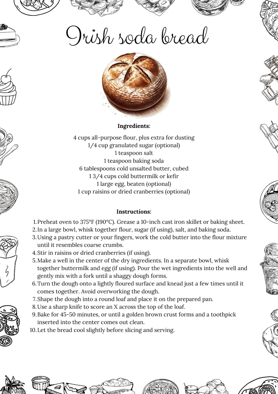 56 Printable Baking Recipes (Free PDF) - Tasteful Zone