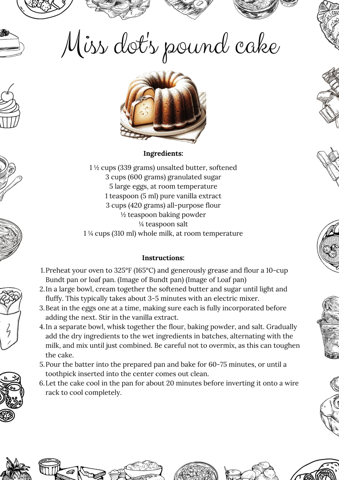 56 Printable Baking Recipes (Free PDF) - Tasteful Zone