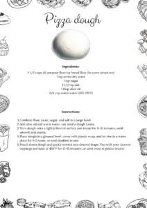 Printable Pizza Dough Recipe (Free PDF) - Tasteful Zone